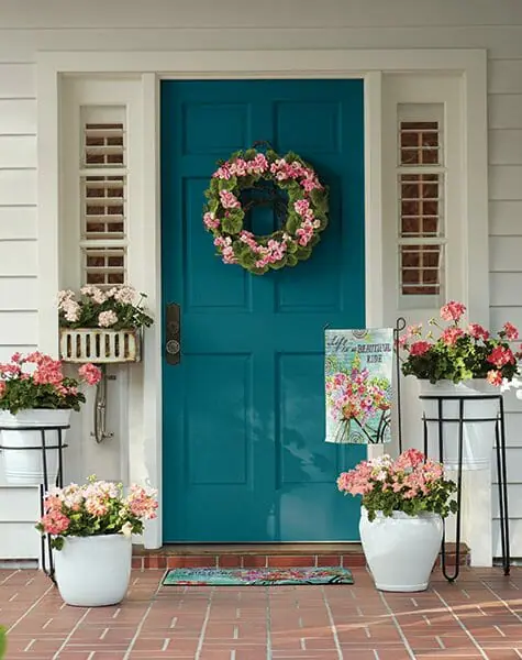 Front Door Design Ideas Flowers